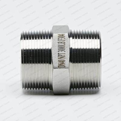 China Industrial 316L SS Socket Weld Fittings BSPT Reduce Hexagonal Nipple for sale