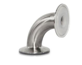 Cina 50.5mm montaggi di gomito da 90 gradi/3A Ptfe hanno allineato il gomito con il tri morsetto in vendita