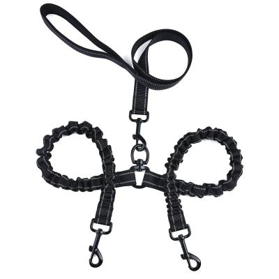 中国 2匹の犬ポリエステル材料のための1本のバンジー ペットつばの鎖に付き2本 販売のため