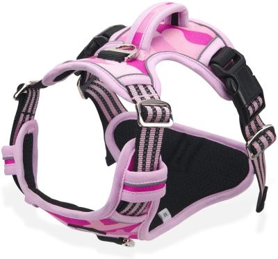 Cina Cablaggio respirabile riflettente di Mesh Adjustable Vest Dog Walking dell'imbracatura per cani di controllo di tirata della mano in vendita
