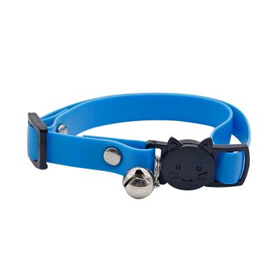China Het Water Bestand Gemakkelijk Schoon Regelbaar Waterdicht pvc Cat Collar Bells van het manier Nieuw Seizoen Te koop