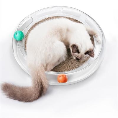 Cina Carta ondulata Cat Entertainment Toys, Cat Scratcher Board immagazzinata 440mm in vendita