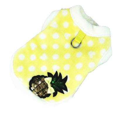 Cina Progettazione di lusso Autumn Winter Dog Soft Clothes caldo di nuovo modo di Arrivel con il collegamento del guinzaglio in vendita