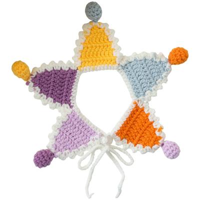 Cina Gatti del latte della sciarpa di Cat Collar Handmade Knitted Christmas i piccoli ed il nuovo anno sveglio dei cani si agghindano la sciarpa dell'animale domestico in vendita
