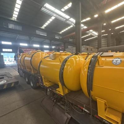 China Lightweight Portable Pressure Vessel Tanks with 15bar Rupture Discs 940 Kg Tare Mass and GB/T150 Shell Design Code for sale