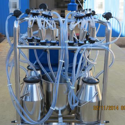 China Stainless Steel 4 Bucket Milking Machine With 1440 r / Min Motor Speed for sale