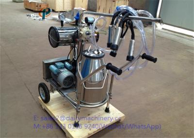 Cina HL-JN01 Macchina portatile da mungere mucche a secchio singolo con carrello, 220V -50Hz di tensione in vendita
