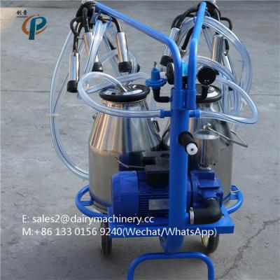 中国 HL-JN07A 双子のミルクバケツ付きの牛のポータブルミルカーシステム 25L 販売のため