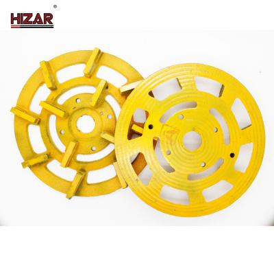 China 9'' 23cm No120 Grit Diamond Grinding Cup Wheels Concrete Grinding Disc 20cm Hole for sale