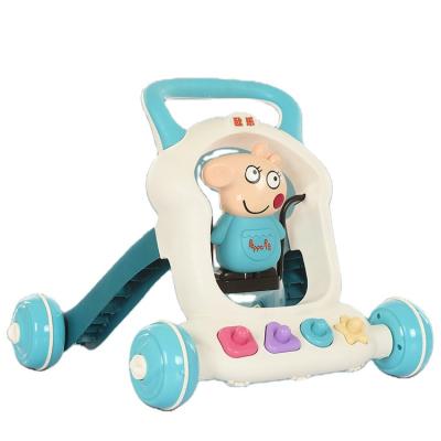 Cina Hot wholesale 2021 new design baby toy walker adjustable for baby push walker scooter with music and price high quality and cheap in vendita