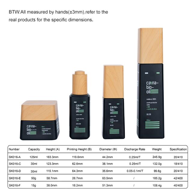 bamboo bottles set