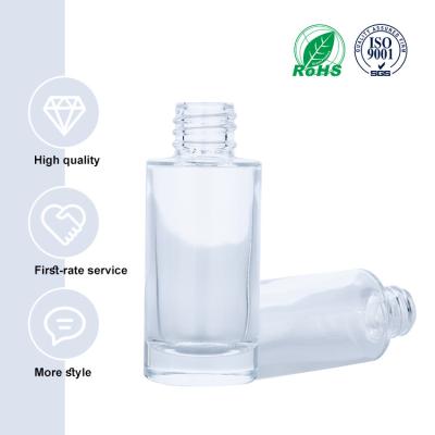 중국 금 스프레이 머리와 함께 독특한 50ml 유리 화장품 포장 실린더 향수 병 판매용