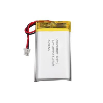 Cina Batteria LiPo ricaricabile sottile e potente personalizzata 3,7 V 550 mAh 602440 in vendita