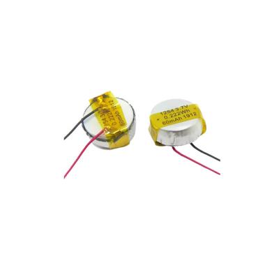 Cina Batteria a bottone Li Poly 1254 Potente batteria LiPo da 3,7 V 60 mAh in vendita