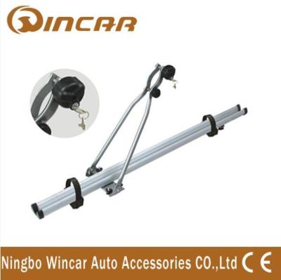 Cina portabiciclette di alluminio dritto del tetto dell'automobile 4wd per chiusura 1 bicicletta in vendita