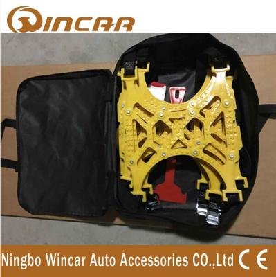 Cina Catena di neve di titanio del camion della lega fuori dal materiale giallo degli accessori TPU dell'automobile della strada in vendita