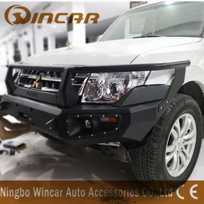 Cina Gli accessori fuori strada dell'alluminio 4x4 anneriscono il paraurti anteriore dell'argano per Pajero V93 in vendita