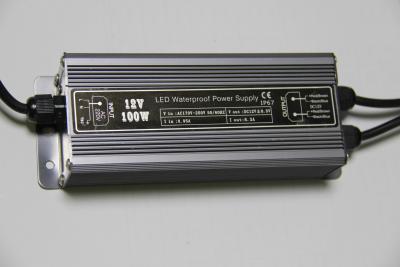 China Controlador LED a prueba de agua IP67, voltaje constante 12V/24V, 100W 300W, fuente de alimentación conmutada LED para luces puntuales en venta