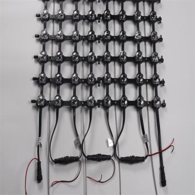 중국 P62.5 고 투명성 유연 LED Mesh 스크린 광고용 맞춤형 판매용
