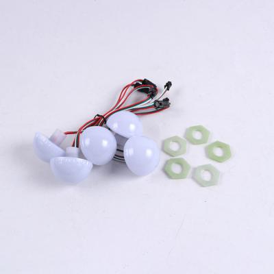 중국 야외 방수 RGB LED 프로그래밍 가능한 픽셀 라이트 53mm 2W DC12V 오락 공원용 판매용