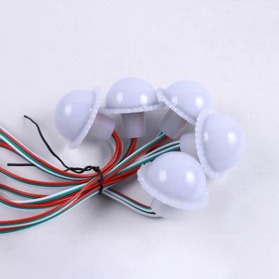 China 12v 50mm Cabochon Led Light Fairground Decoration RGB Pixel LED Amusement Rides In LED Point Lights for sale