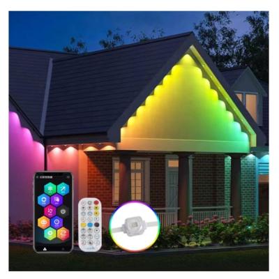 China Decorativo Inodoro Exterior Smart Pixel Led Puertas de luz RGB Controlador Permanente Iluminación de techo Luz de punto en venta