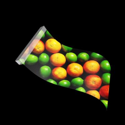 중국 LED 디스플레이 접착식 컷팅 가능, 매끄러운 그릴 스크린, 간편한 스탠드 설치, 부드러운 투명 유리 판매용