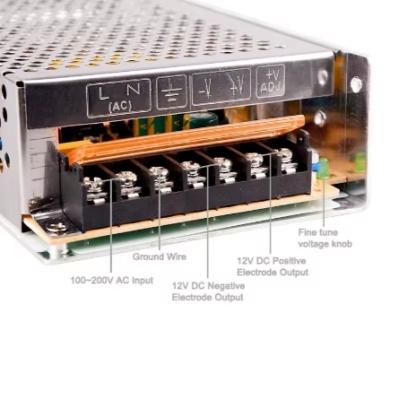 China Schaltnetzteil 110v 220v Aluminium-Schal Klassische Konstruktion Stabile Qualität 220 bis 12v 24v DC zu verkaufen