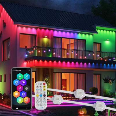 Cina Luci per gronda Gouly House Decor 25mm Permanenti DC24V RGBW Full Color Indirizzabili per Esterni, Luci Pixel Natalizie in vendita