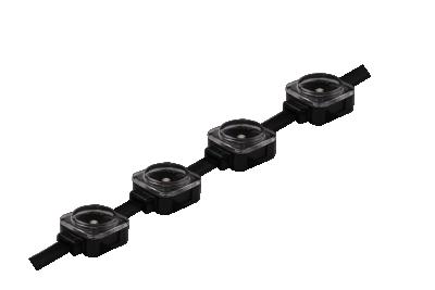China High Brightness IP67 Waterproof Outdoor 25mm DMX512 LED Light String with Various Installation Methods PC Body Point Lights for sale