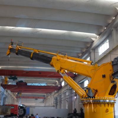 Κίνα Ανθεκτικό δύσκαμπτο υδραυλικό 2t 15m βραχιόνων ηλεκτρικό θαλάσσιο πιστοποιητικό CE χρήσης γιοτ γερανών προς πώληση