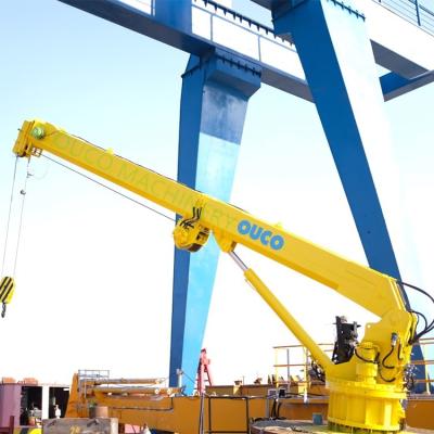 Cina Nave che carica elettro 0.2T 20M telescopici Marine Cranes in vendita