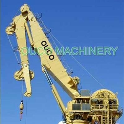 Cina Articolazione allungabile d'acciaio 10m Marine Cranes della struttura 5t in vendita