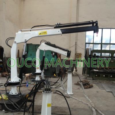 Chine Grue télescopique de boom du piédestal 0.35t 3.5m de plate-forme de yacht à vendre