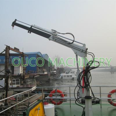 Chine Grue télescopique de boom du piédestal 0.35t 3.5m de plate-forme de yacht à vendre