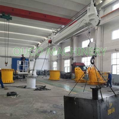 Cina piccole 10m CCS gru telescopiche marine della piattaforma della nave di 2t in vendita