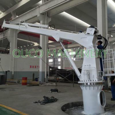 Cina piccole 10m CCS gru telescopiche marine della piattaforma della nave di 2t in vendita