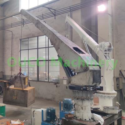 Chine Yacht 1.5t portatif grue hydraulique électrique de 360 degrés à vendre