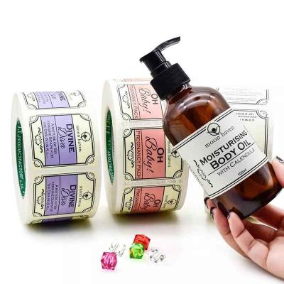 中国 Waterproof Gloss Cosmetic Self Adhesive Sticker With Custom Printing 販売のため