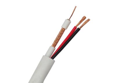 Cina Cavo del CCTV RG59 del video con il conduttore rotondo bianco del rame della copertura del PVC di potere in vendita