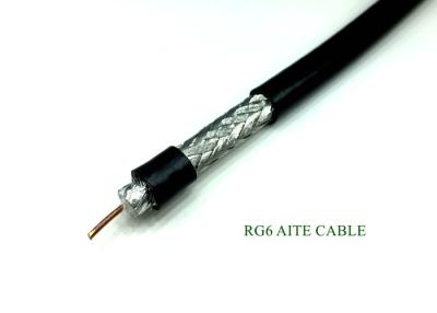 Cina Un cavo coassiale pieno da 75 ohm del rame F660 RG6 ha inscatolato il rivestimento di rame della treccia LSZH in vendita