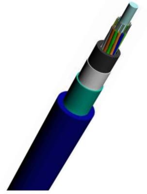 Cina Armatura d'acciaio del nastro del doppio all'aperto del cavo a fibre ottiche MGTS53 e doppio rivestimento in vendita