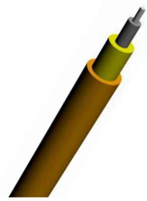Cina Cavo di toppa semplice di SXC, cavo a fibre ottiche attenuato stretto singoli Φ900ΜM/Φ600ΜM in vendita