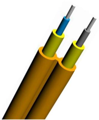 Cina Cavo a fibre ottiche dell'interno ZCC di interconnessione di Zipcord per il saltatore/treccia in vendita