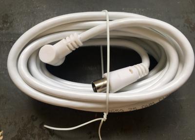 Cina Cavo di toppa di RG59/RG6 con il tipo spina di angolo di destra 9.5mm della TV un cavo coassiale da 75 ohm in vendita