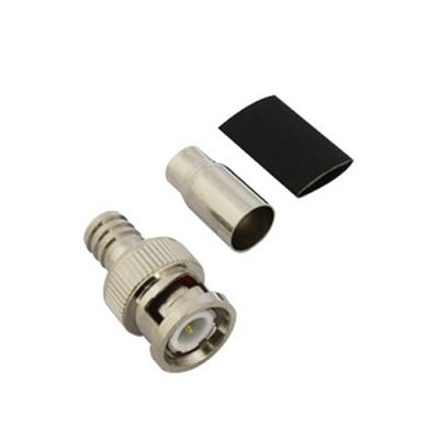 Cina Connettore maschio del cavo BNC di RG59U, stivale maschio di short dell'adattatore di compressione in vendita