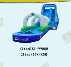 중국 연못 을 가진 야외 에 있는 거대한 펌플 수면 슬라이드 판매용