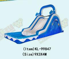 중국 활기차고 다채로운 어린이용 부풀이 슬라이드 흥미 진진한 슬라이딩 경험 판매용