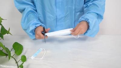 China S&J Face Mask Blue/white/black 3Ply Disposable Medical Masks cool Breathable Filter Non Woven Earloop face mask for sale