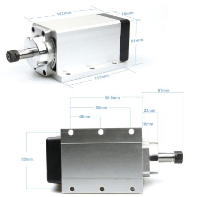 중국 공기 냉각법 Dc 붓을 쓸 필요가 없는 스핀들 모터 220v 110v 700w 0.55N.M 0-11000rpm 판매용